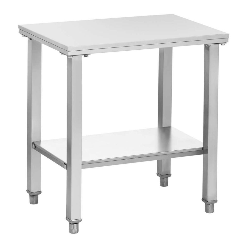 Table inox basse 62x42 ht65cm - matospro